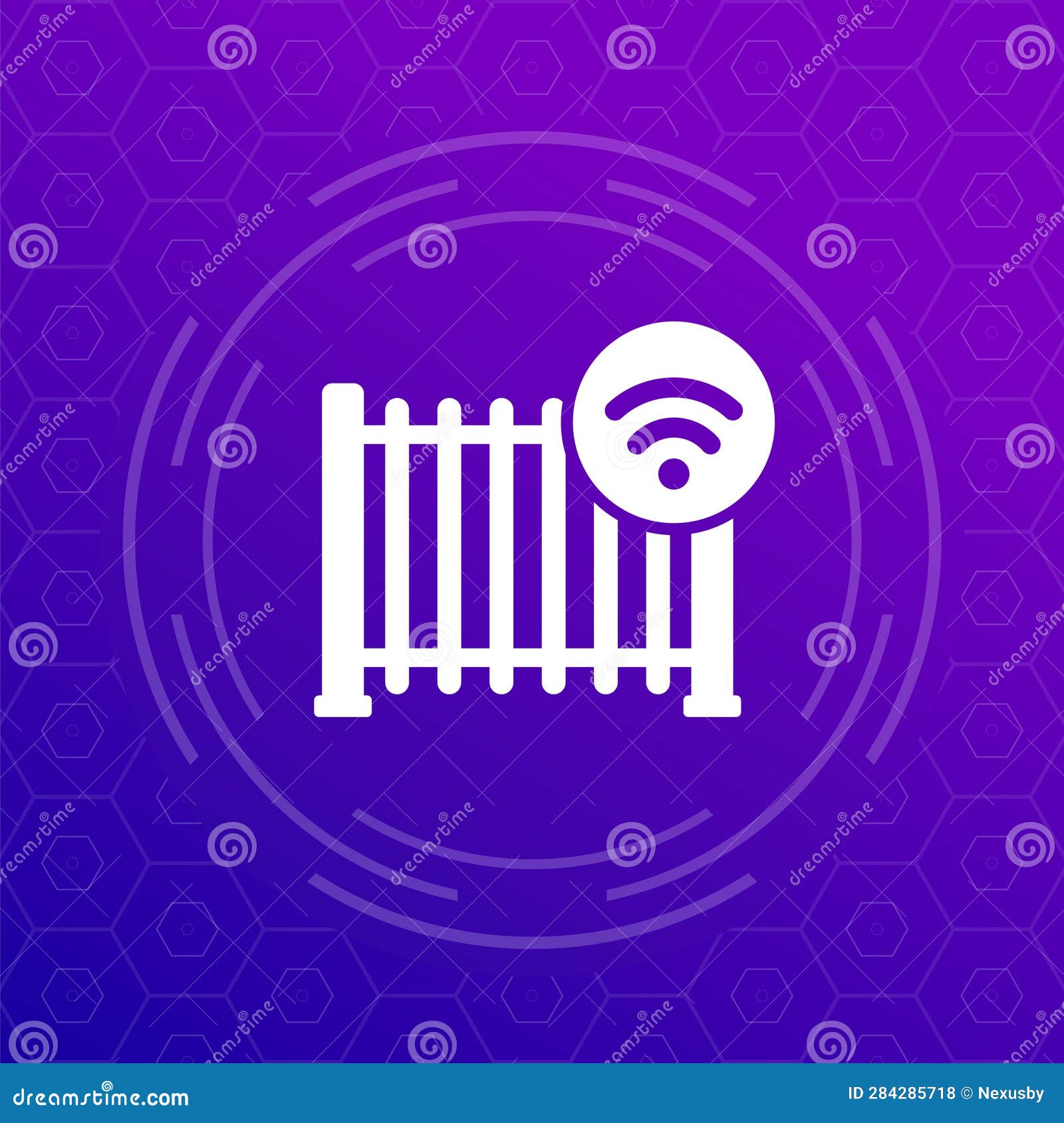 Automatic Gate Icon, Vector Pictogram Stock Vector - Illustration of ...