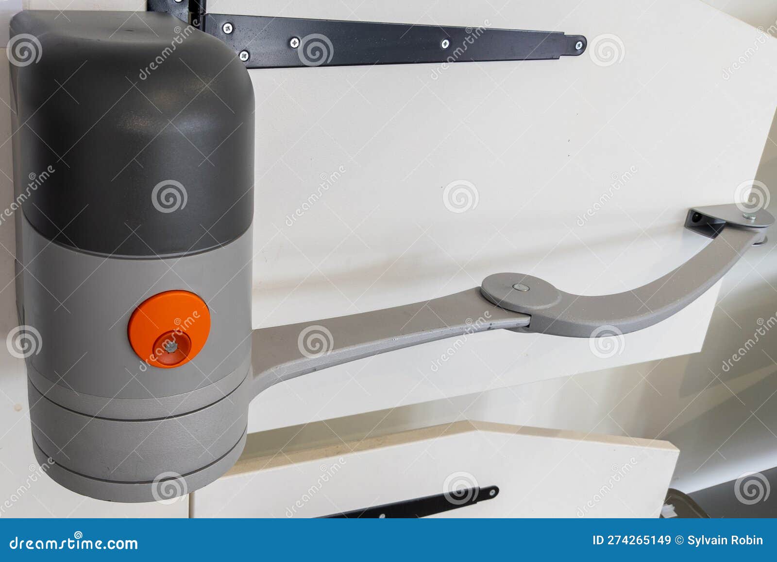 Automatic Gate Mechanism for Modern Portal with Remote Stock Image ...