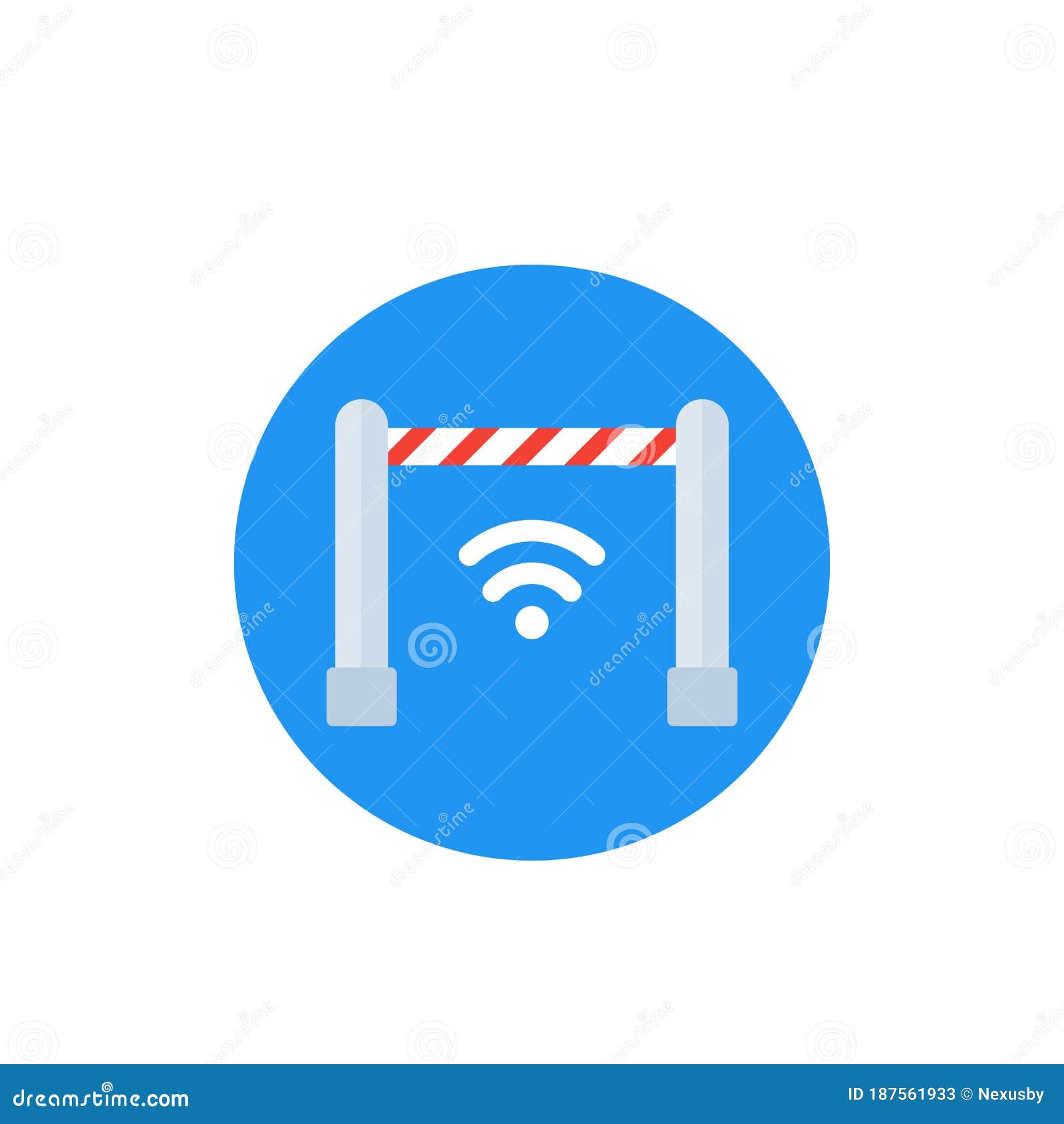 Automatic Gate System Icon, Vector Stock Illustration - Illustration of ...