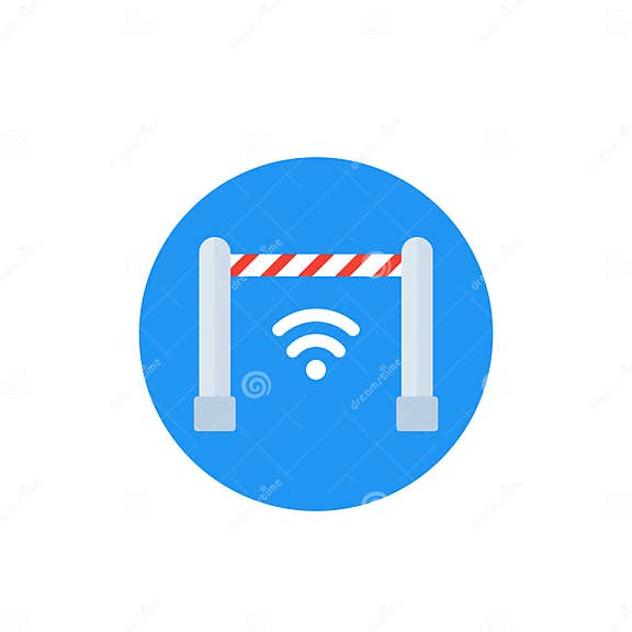 Automatic Gate System Icon, Vector Stock Illustration - Illustration of ...