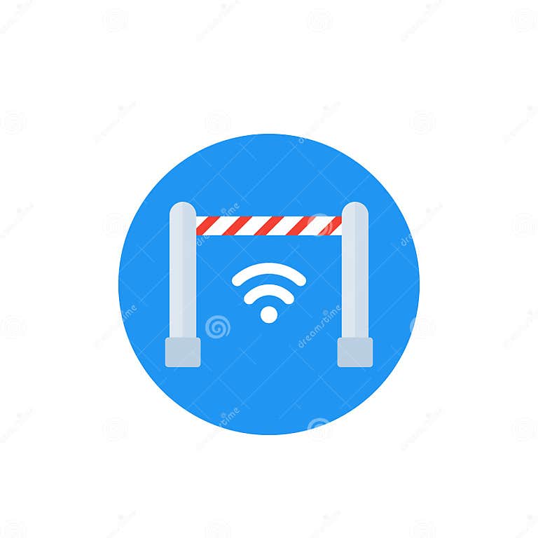 Automatic Gate System Icon, Vector Stock Illustration - Illustration of ...