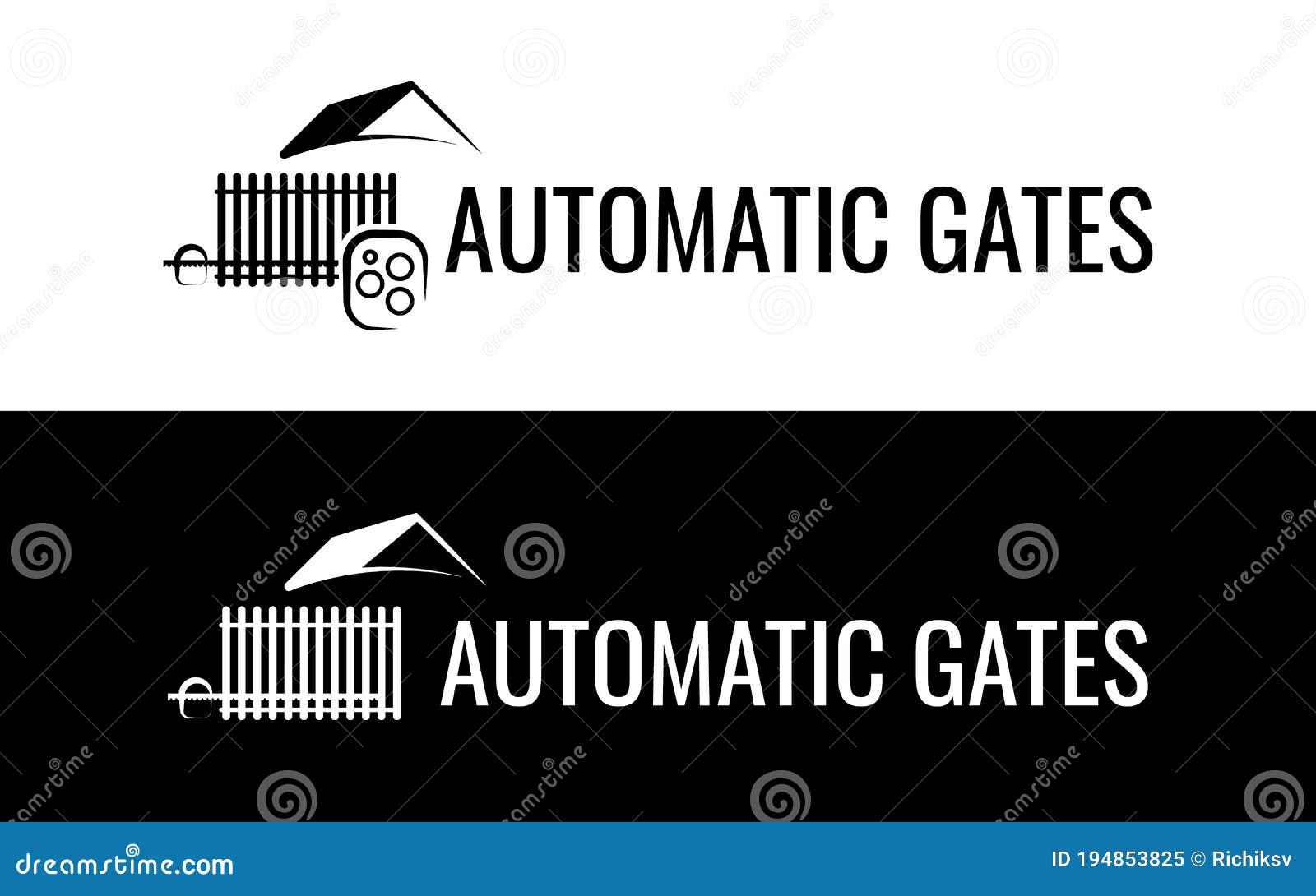 Automatic gate system logo stock vector. Illustration of automated ...