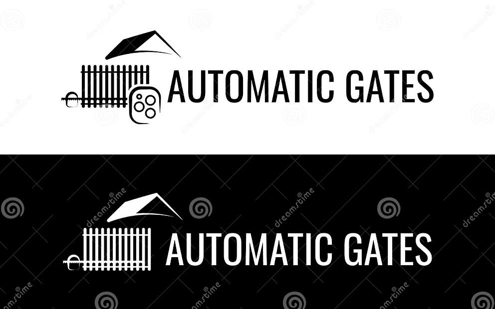 Automatic gate system logo stock vector. Illustration of automated ...