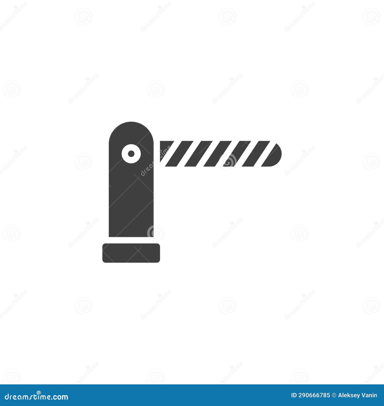 Automatic gate vector icon stock vector. Illustration of security ...