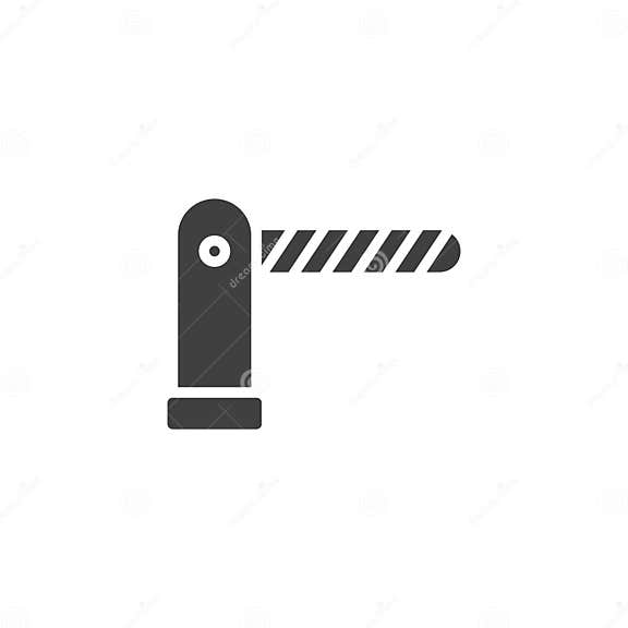 Automatic gate vector icon stock vector. Illustration of security - 290666785