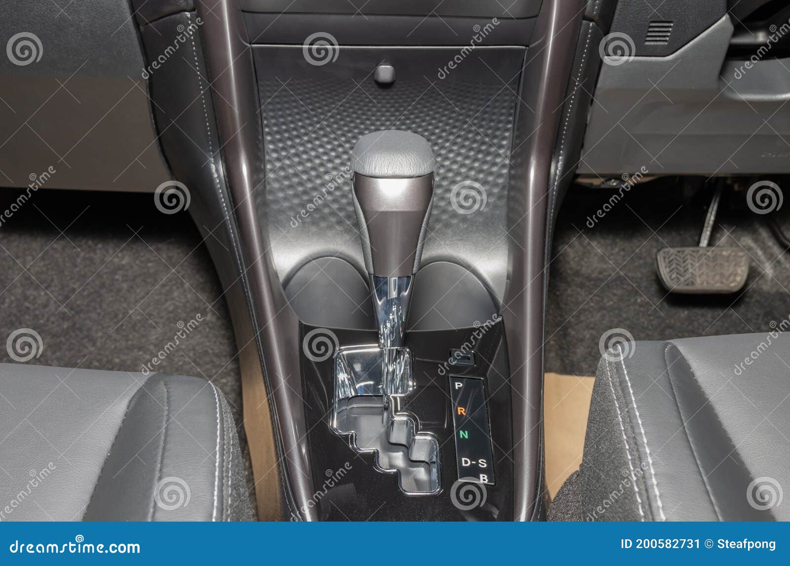 Automatic Gear Handle of Car in Zoom View Stock Image - Image of ...