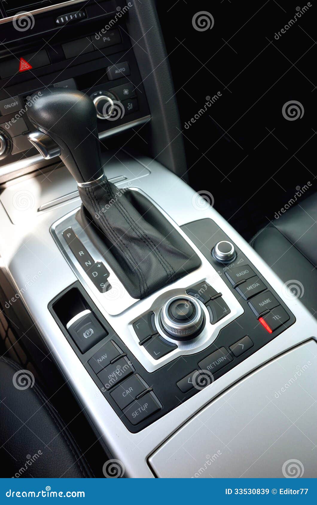 Automatic Gear Level Inside Car Stock Image - Image of life, desire ...