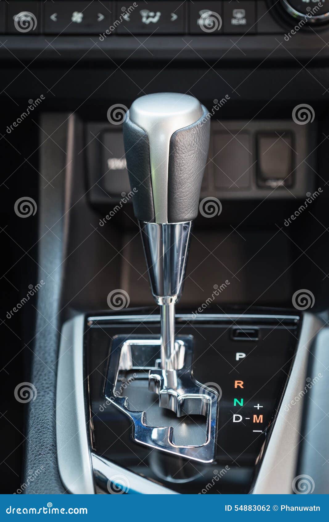 Automatic Gear of New Modern Car Stock Photo - Image of design, dark ...