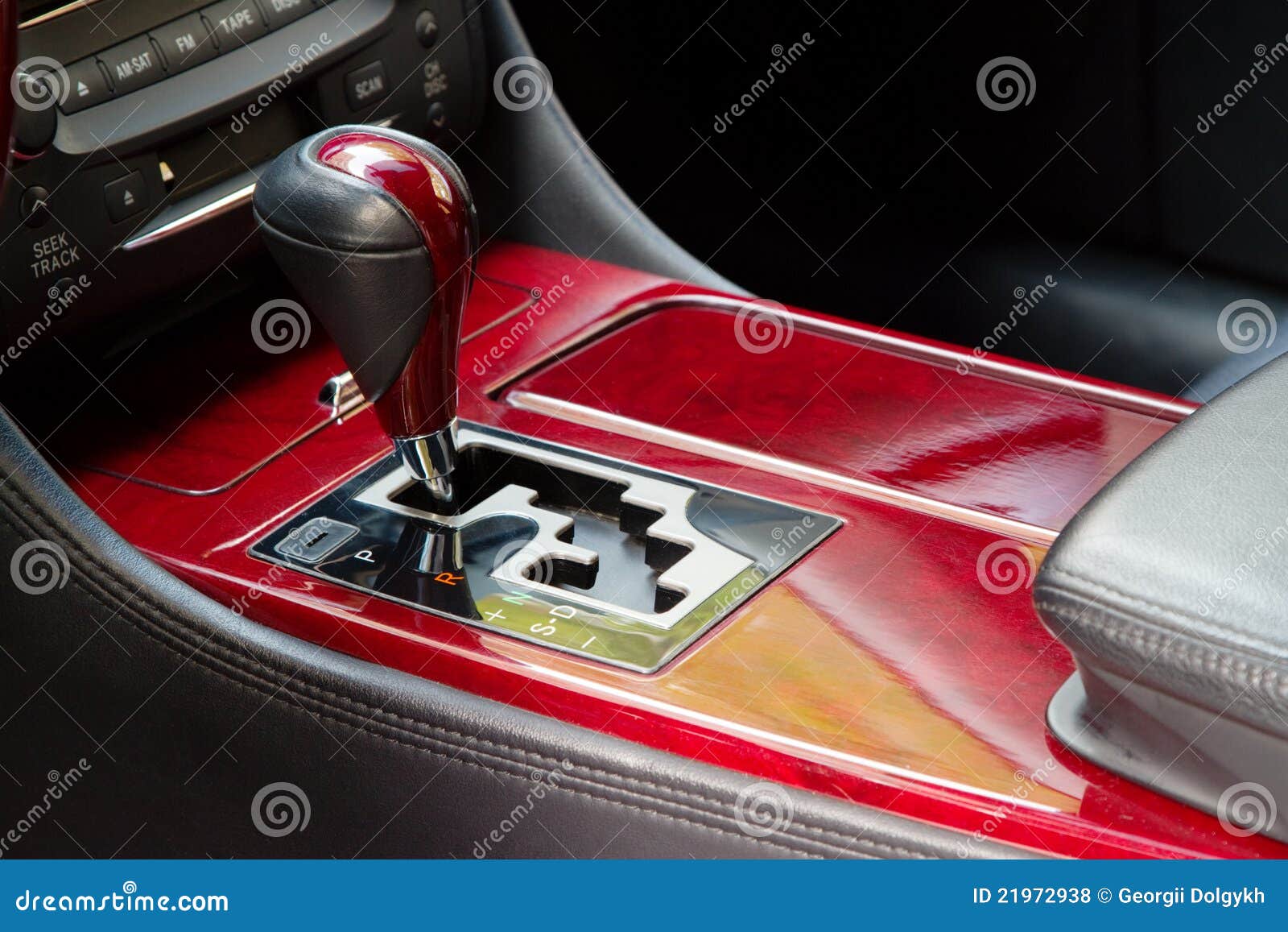 Automatic Gear Shift Handle Stock Photo - Image of interior, concept ...
