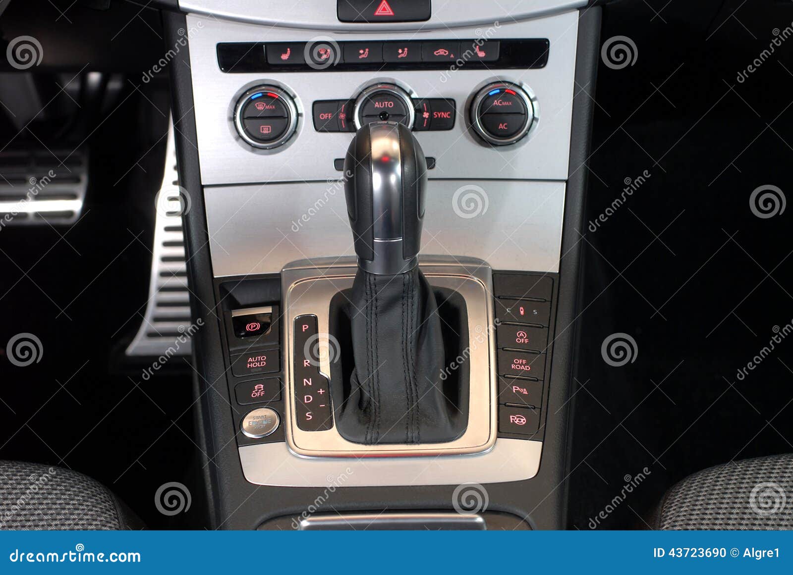 Automatic Gear Shift Handle Stock Photo - Image of five, auto: 43723690