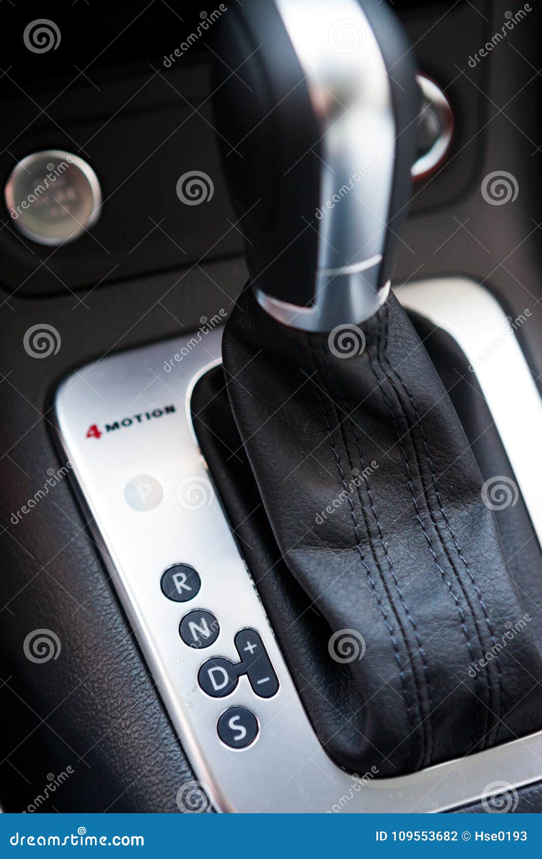 Automatic Gear Stick Transmission Of A Modern Car, Multimedia And ...