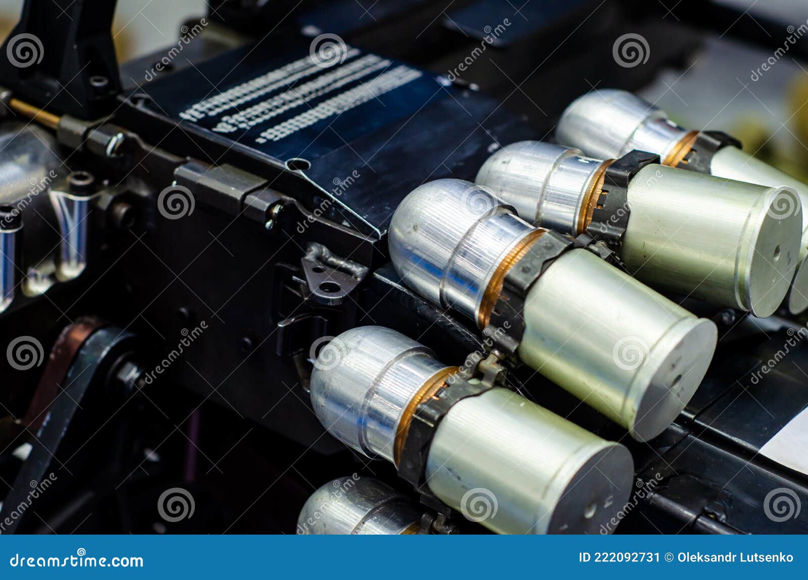 Automatic Grenade Launcher AGL or Grenade Machine Gun Stock Image ...