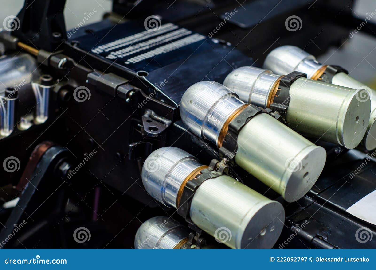 Automatic Grenade Launcher AGL or Grenade Machine Gun Stock Image ...