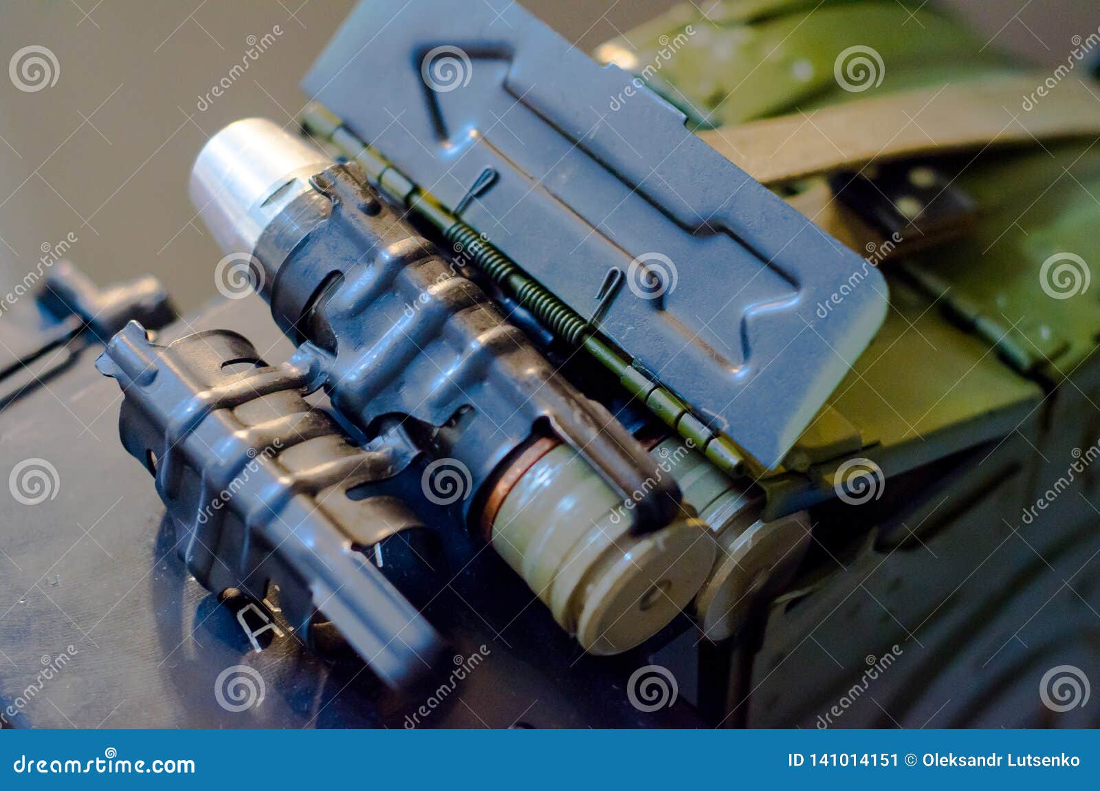 Automatic grenade launcher stock image. Image of industry - 141014151