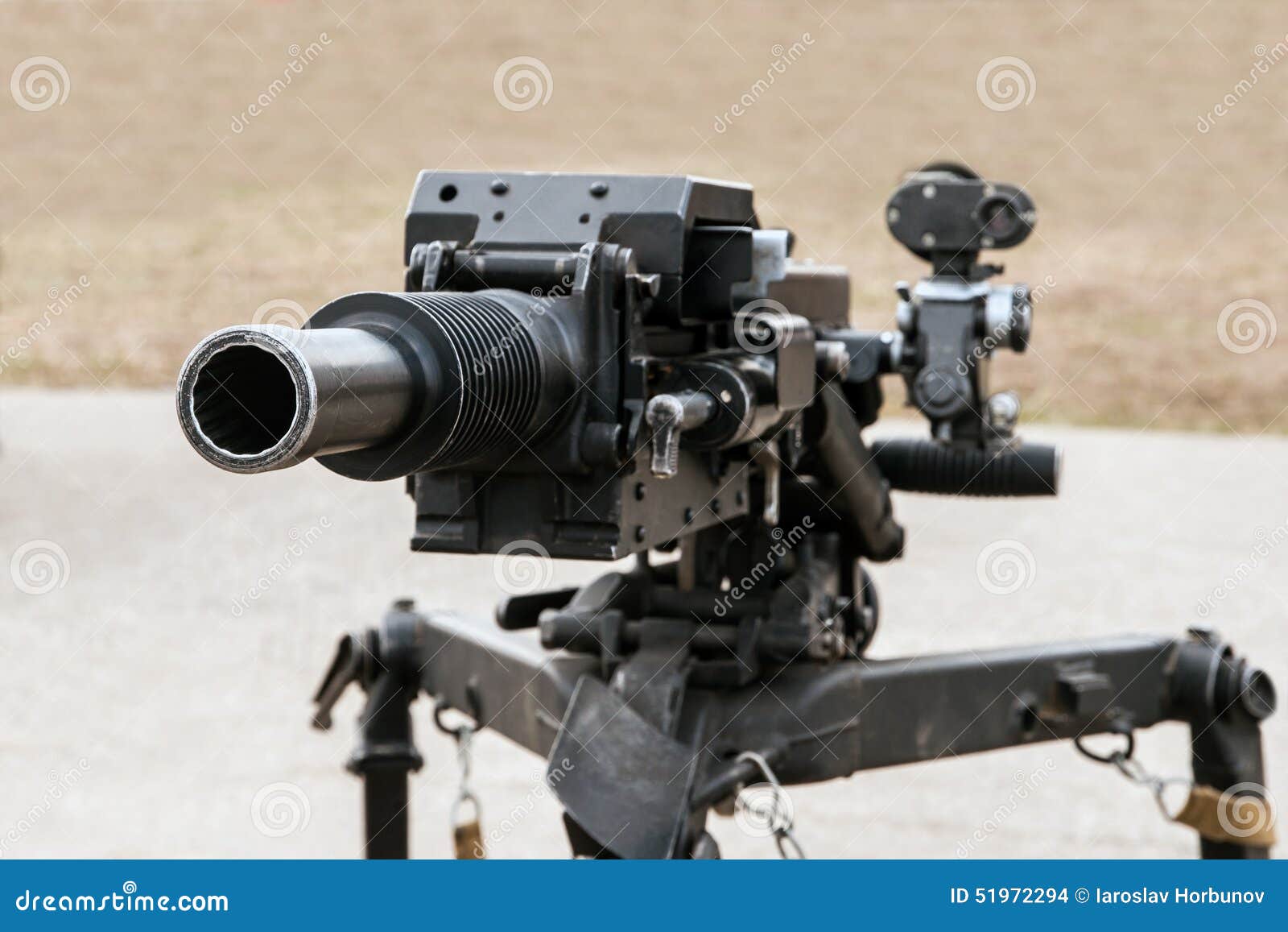 Automatic grenade launcher stock photo. Image of forces - 51972294
