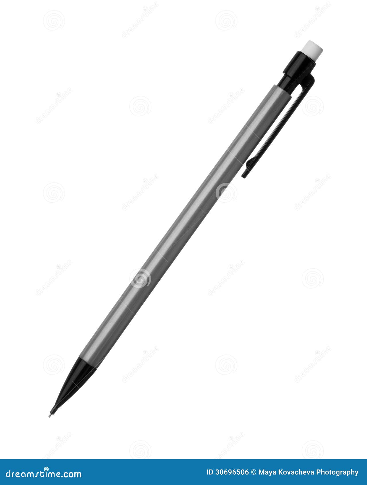 Automatic Grey Pencil Isolated on White Background Stock Photo - Image ...