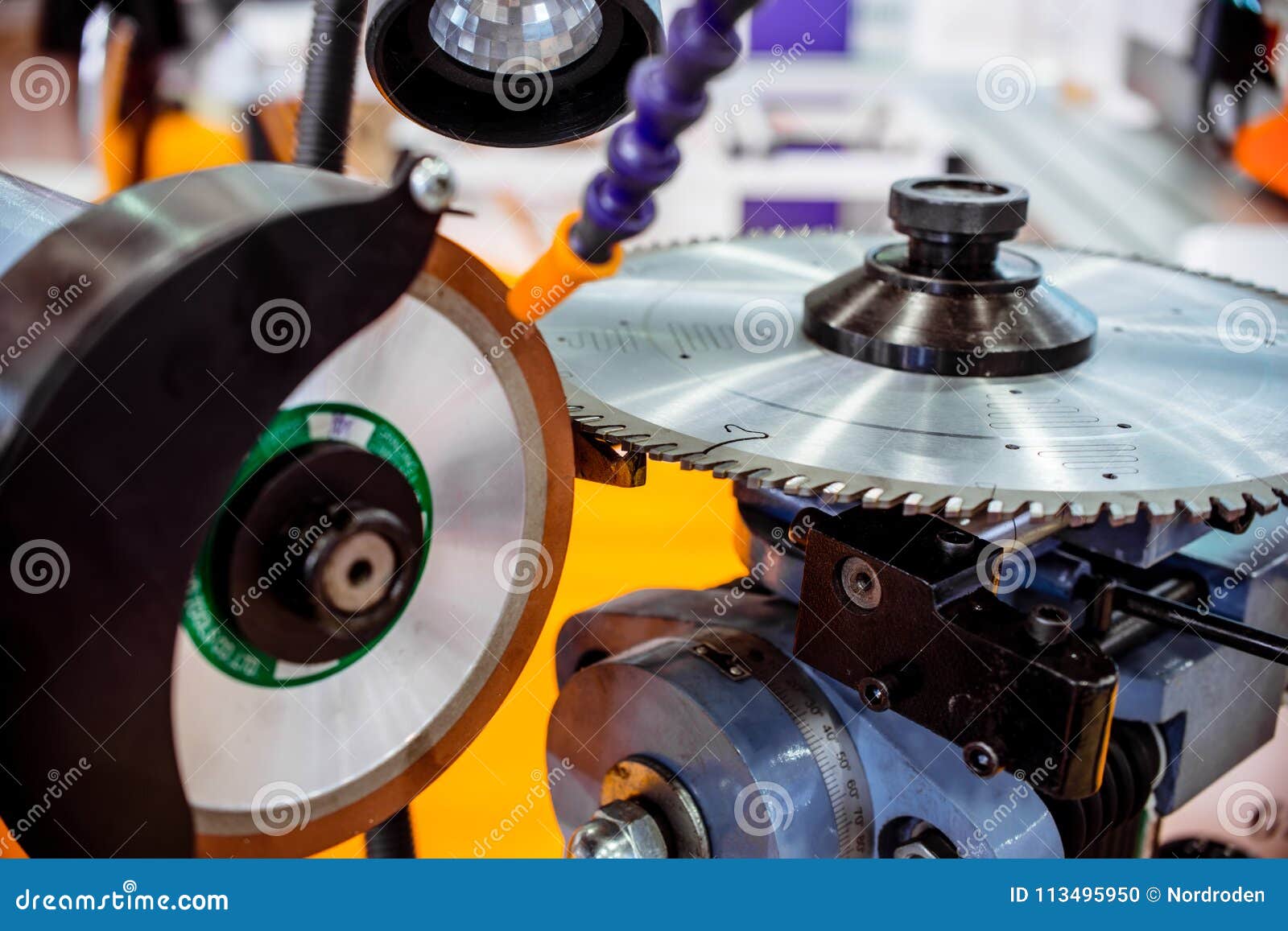 Automatic Machine for Sharpening Circular Saws .. Stock Photo - Image ...