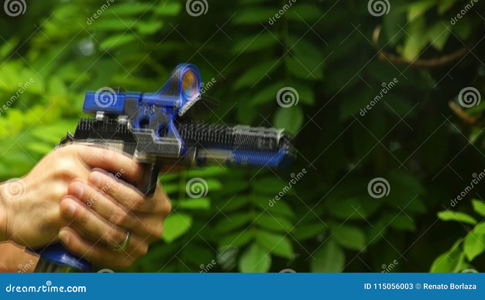 Automatic Handgun Pistol Fire in Practical Shooting Stock Video - Video ...