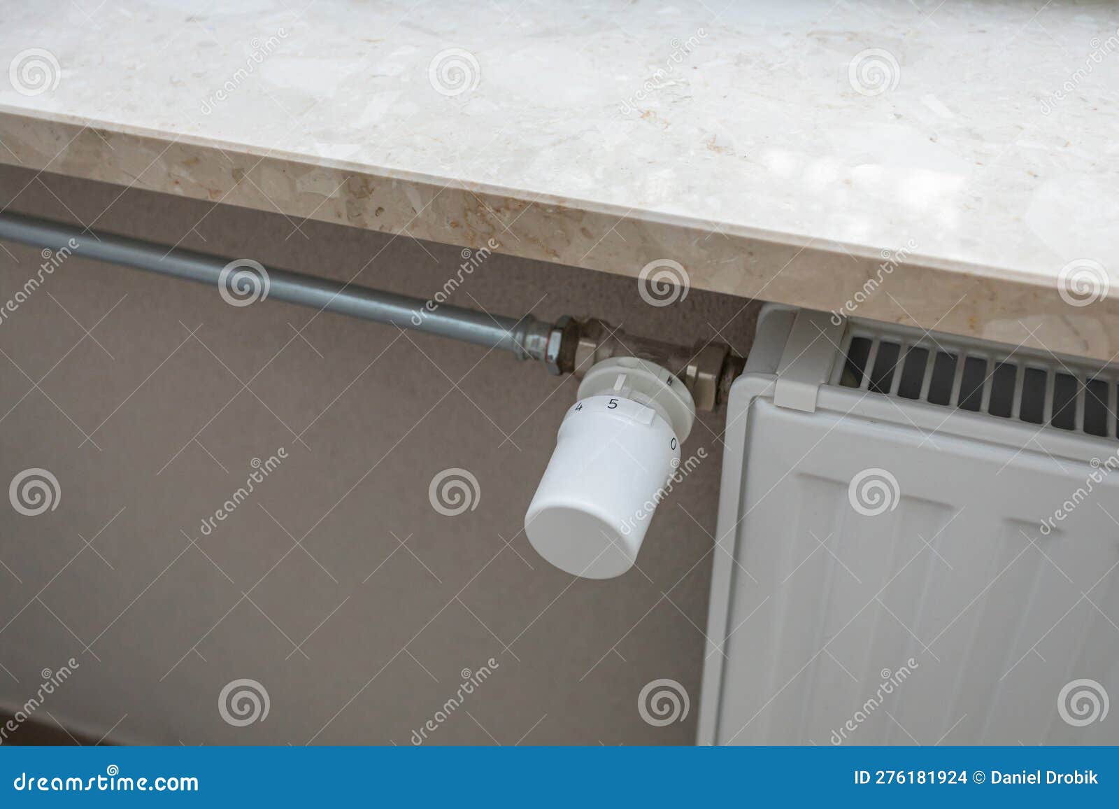 Automatic Head To Regulate the Temperature that is in the Room. Stock ...