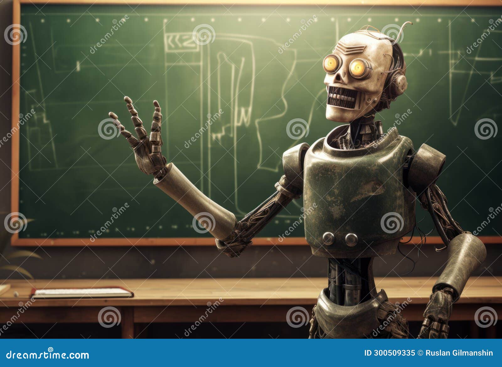 Automatic Human-like Robot Standing in Front of Class with Pupils and ...