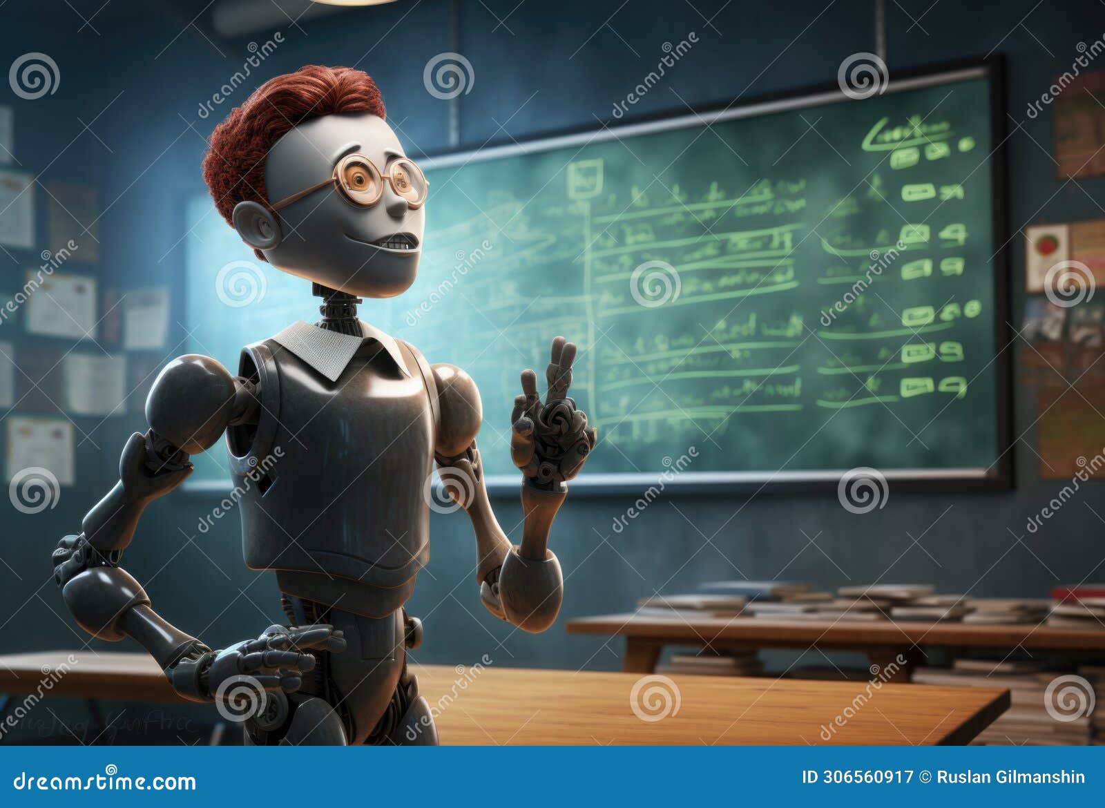 Automatic Human-like Robot Standing in Front of Class with Pupils and ...