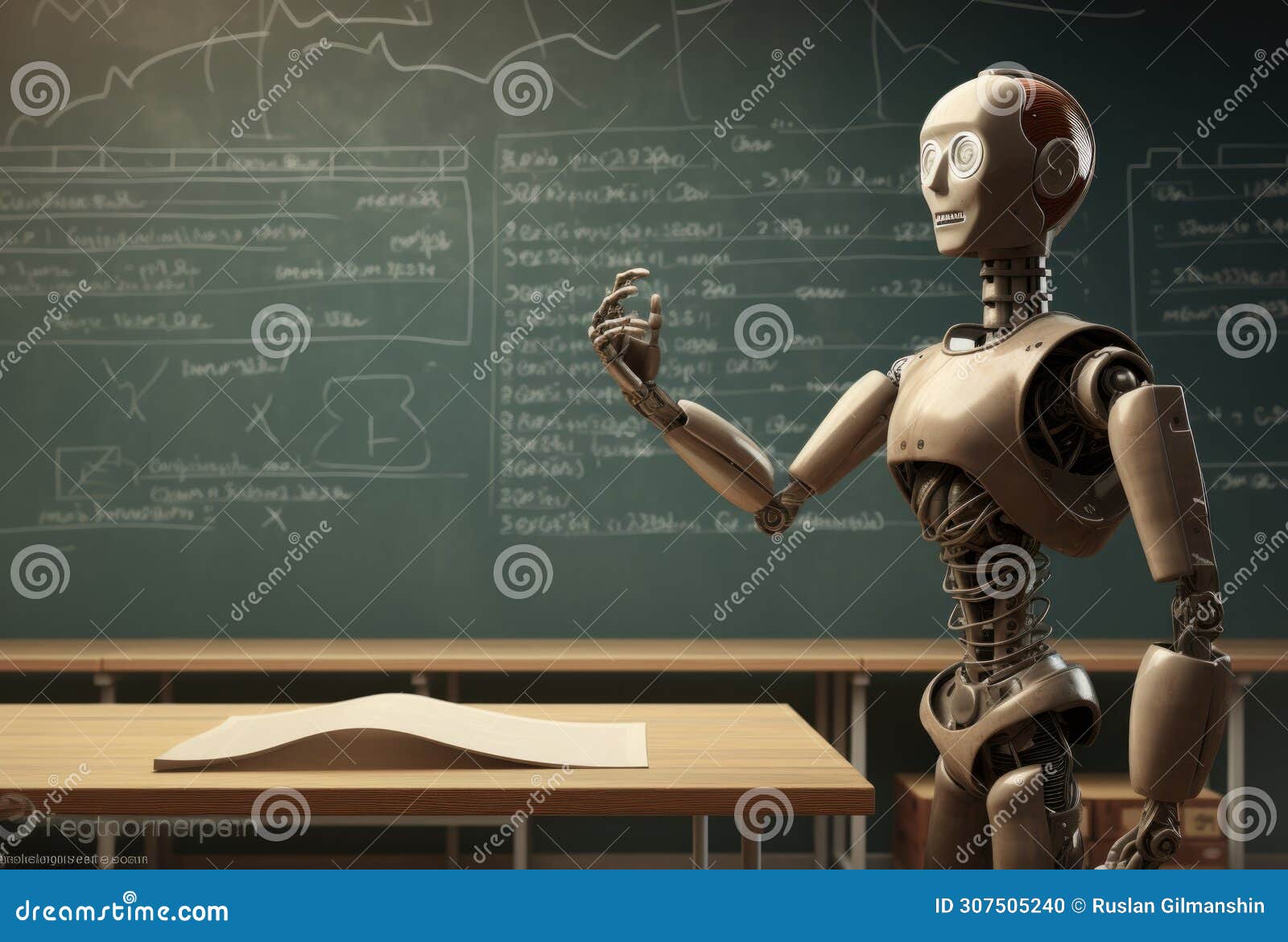 Automatic Human-like Robot Standing in Front of Class with Pupils and ...