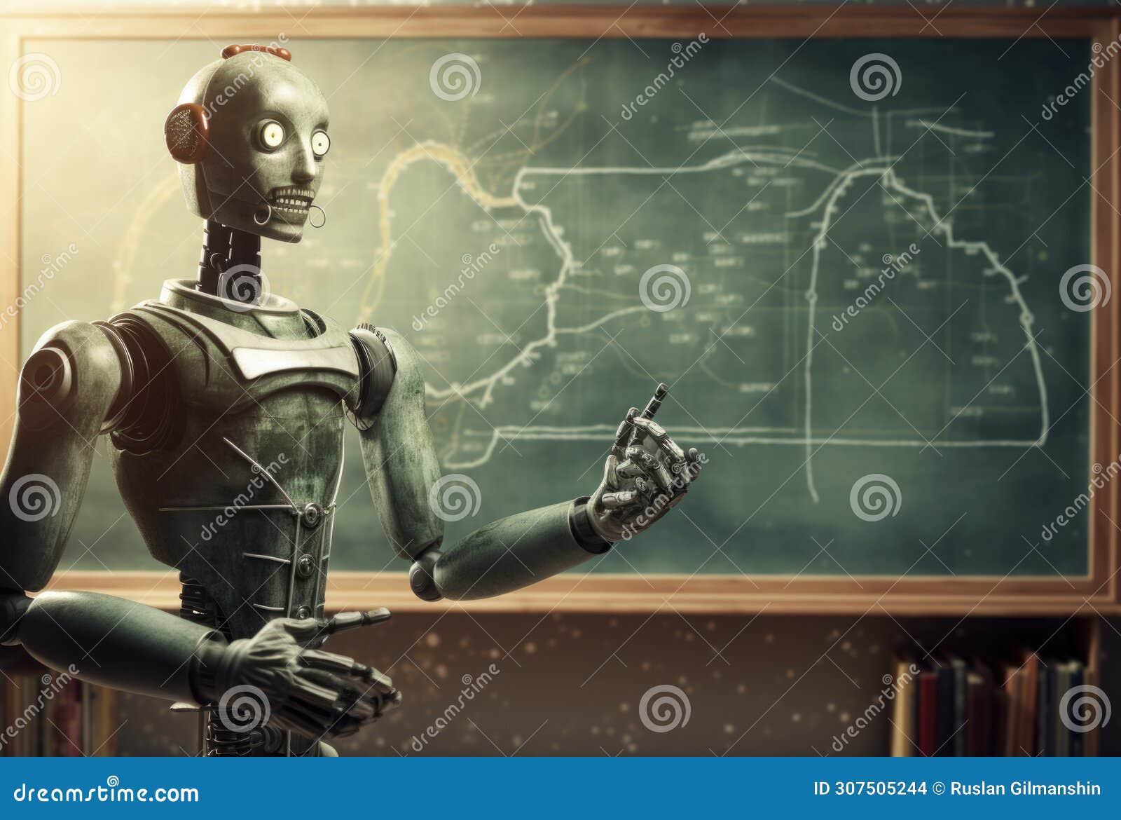 Automatic Human-like Robot Standing in Front of Class with Pupils and ...