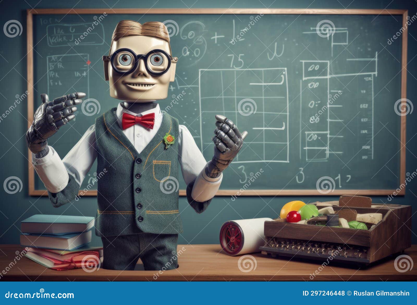 Automatic Human-like Robot Standing in Front of Class with Pupils and ...