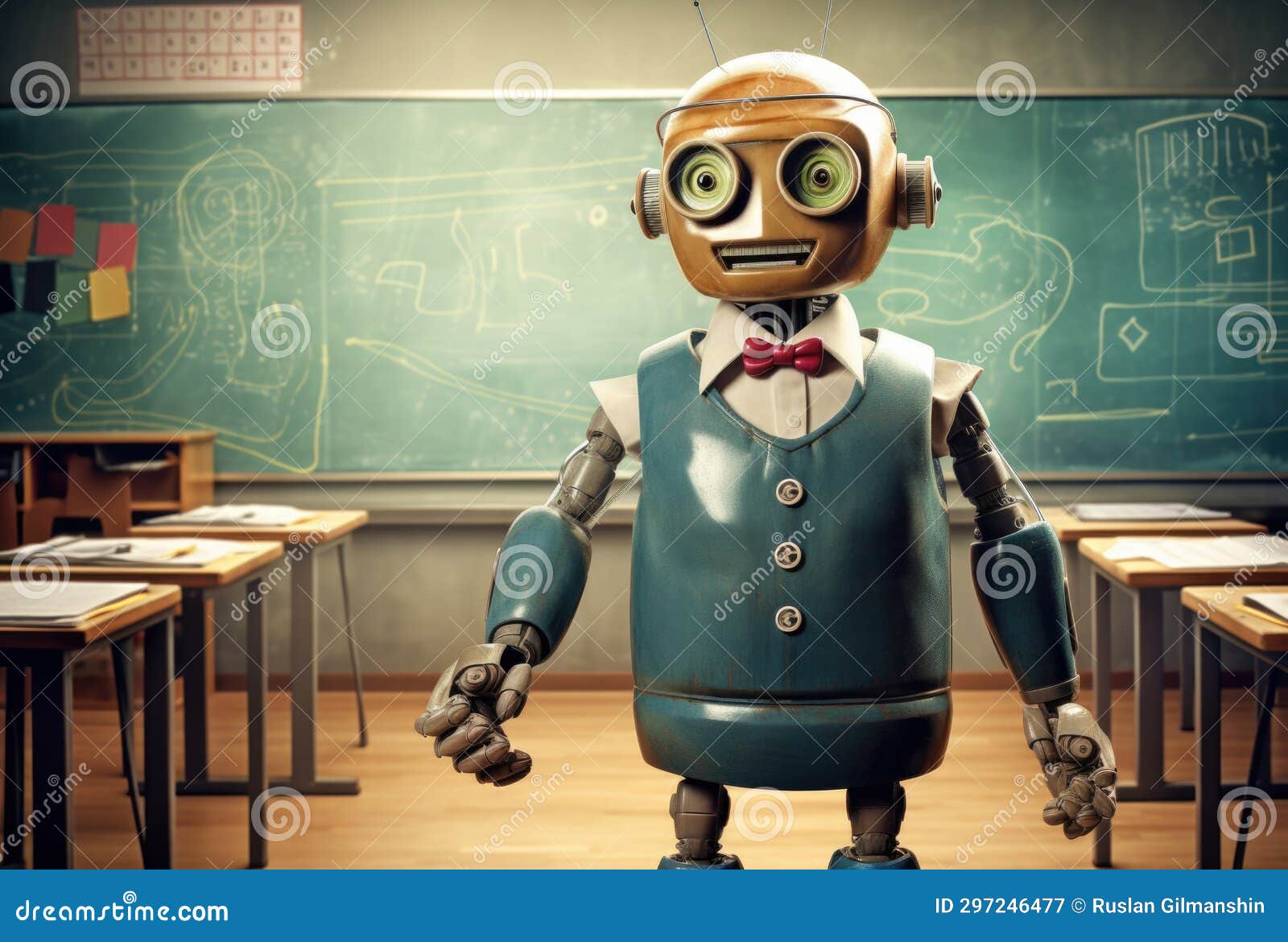 Automatic Human-like Robot Standing in Front of Class with Pupils and ...