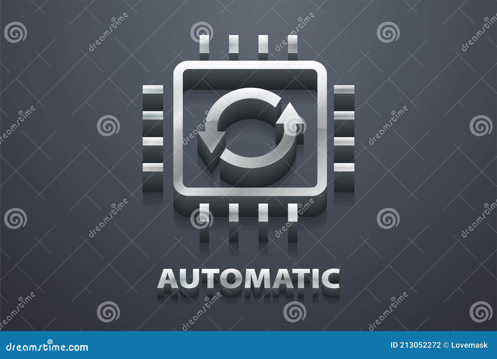 Automatic Icon. 3d Vector Illustration. Stock Vector - Illustration of ...