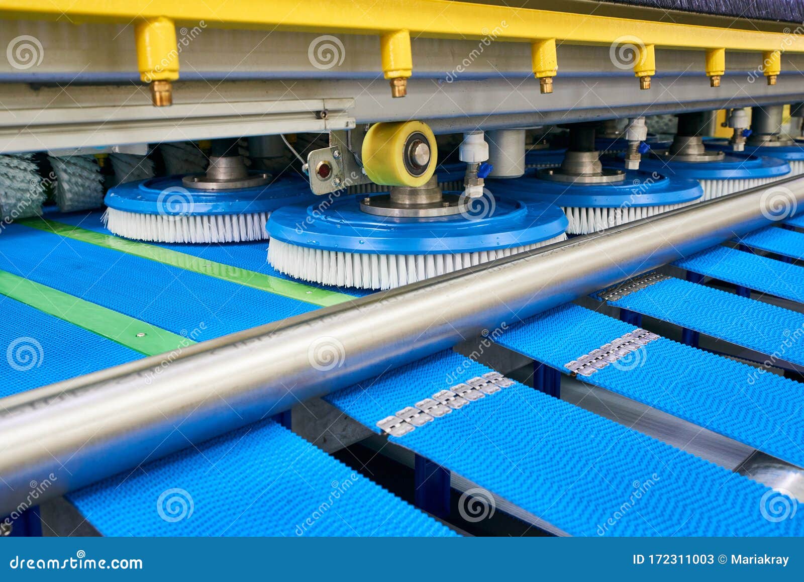 Automatic Industrial Line for Washing and Cleaning Carpets Stock Image ...