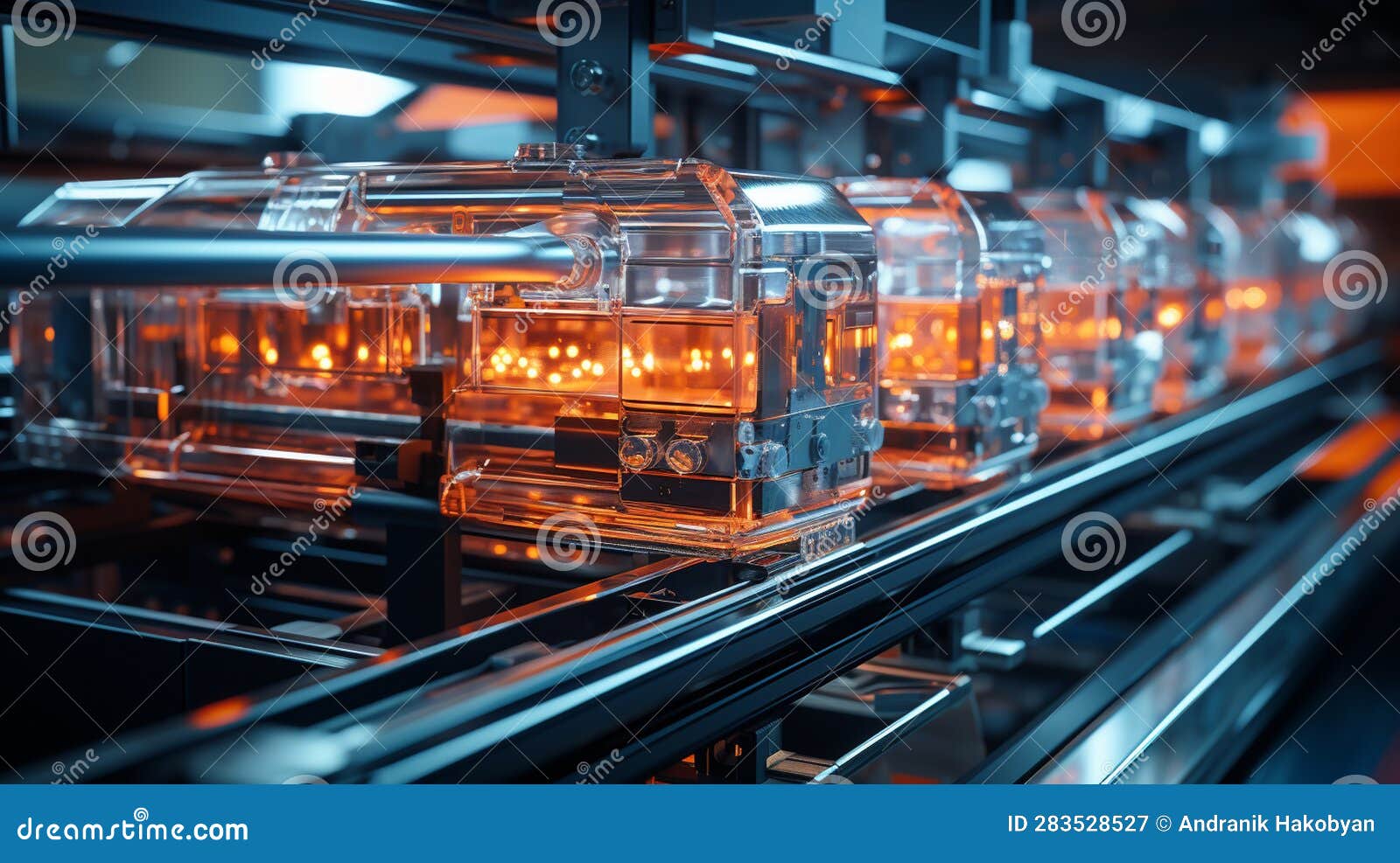 Automatic Industrial Machine. Generative Ai Stock Illustration ...