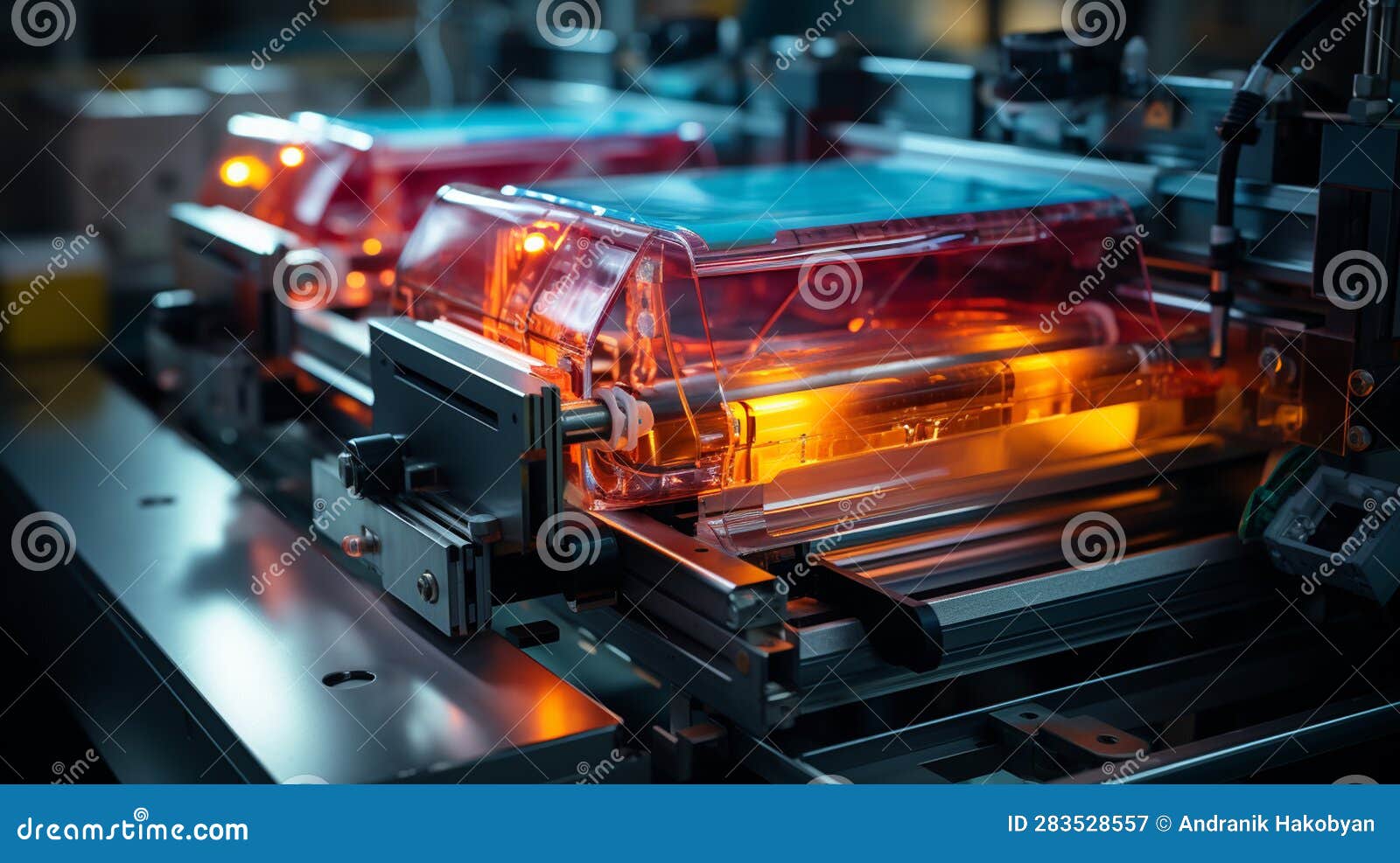 Automatic Industrial Machine. Generative Ai Stock Image - Image of ...