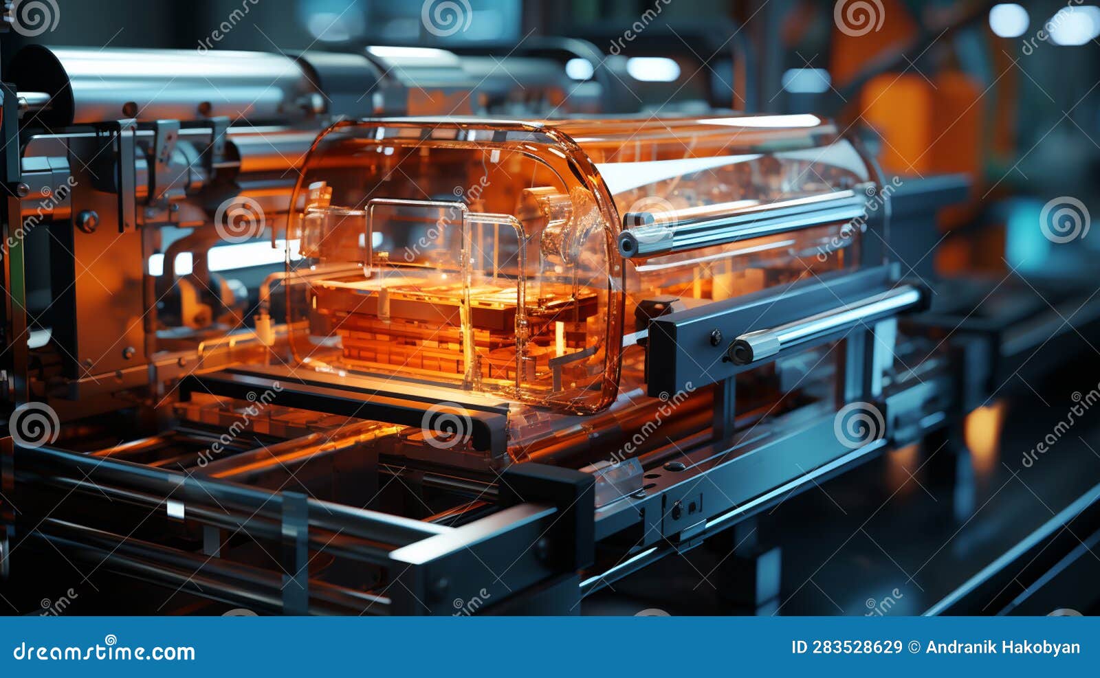 Automatic Arm On Industrial Conveyor Black Icon. Factory Robotization ...