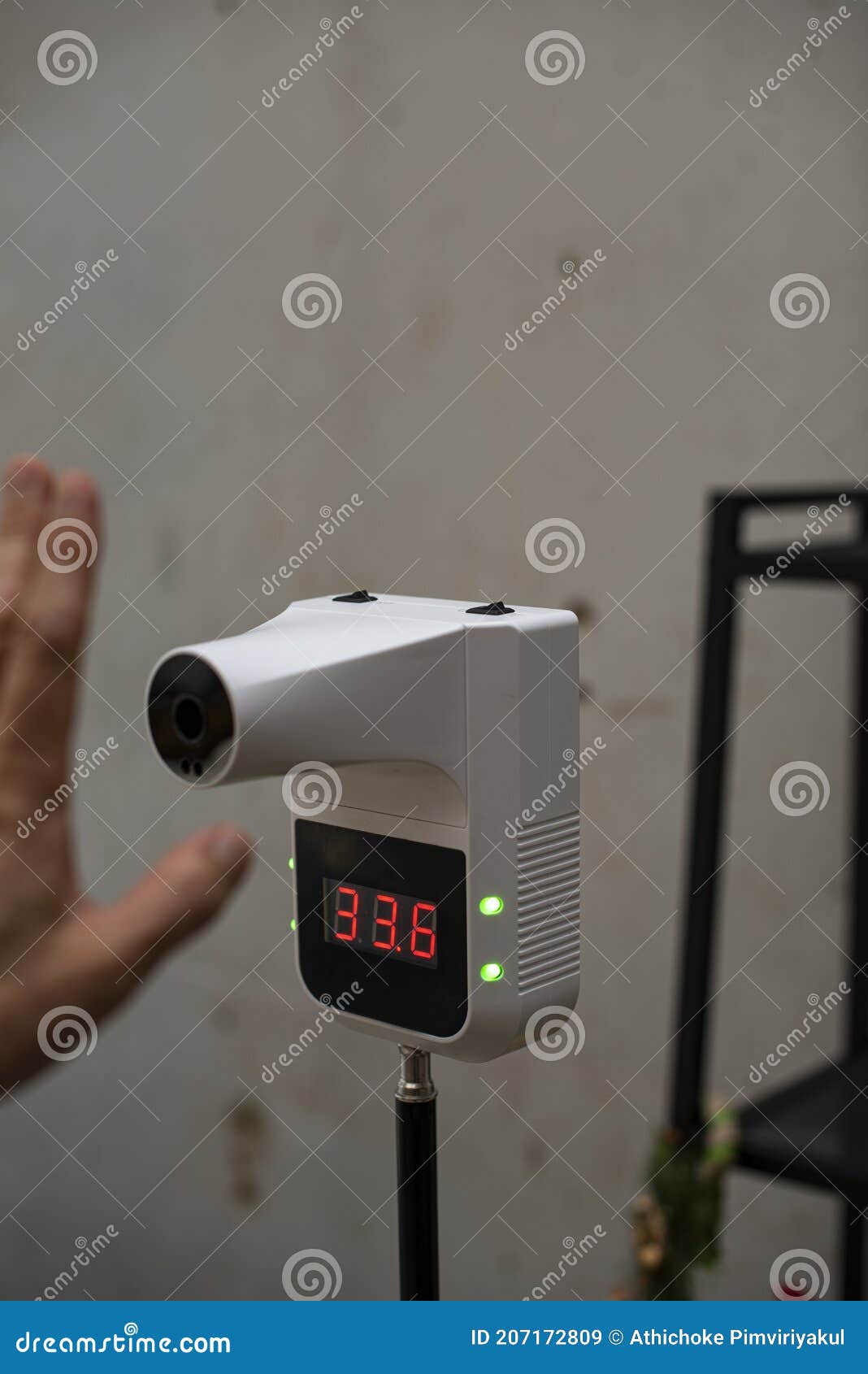 Automatic Infrared Thermometer, Using for Identify Well or Sick People ...