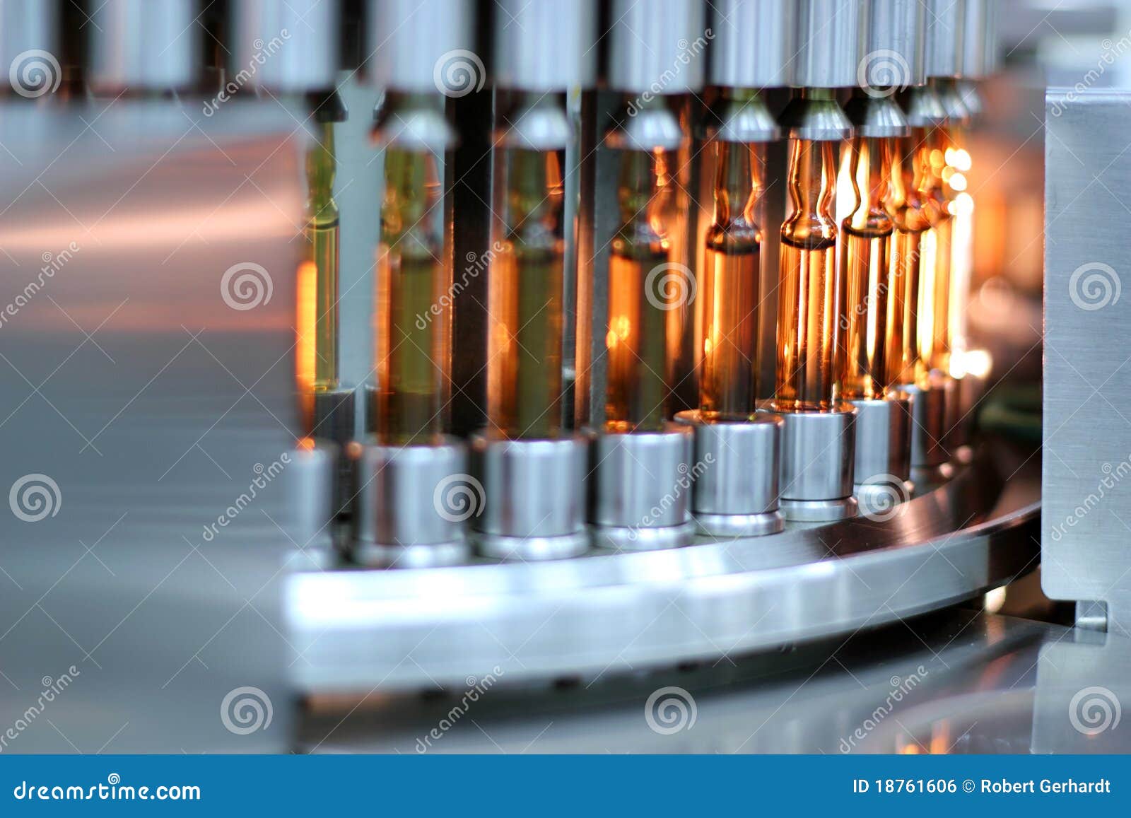 Automatic Inspection Machine - Ampoules Stock Photo - Image of ...