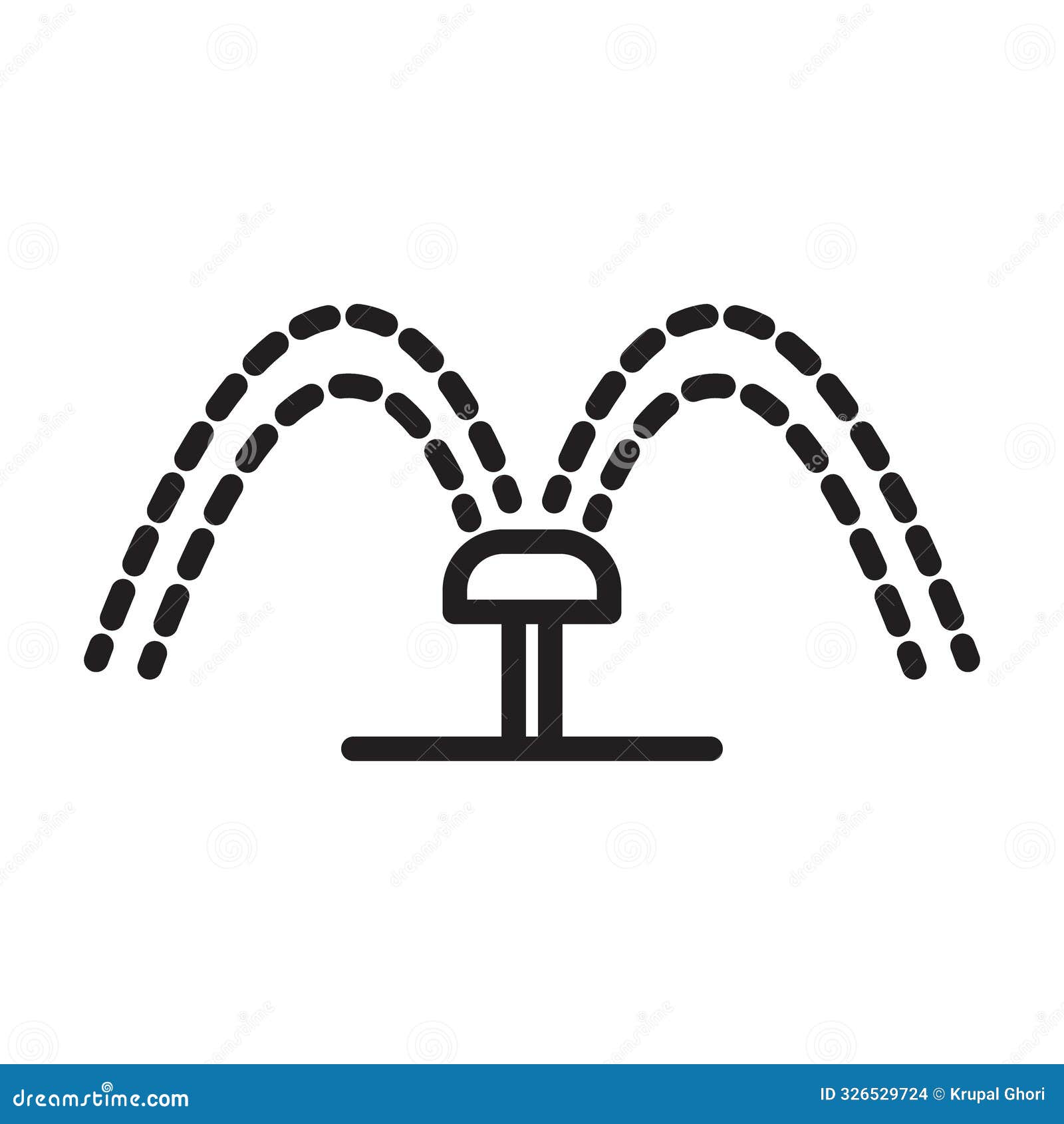 Automatic Irrigation Sprinklers Icon Black Line Art Vector Stock ... Automatic Irrigation Sprinklers Icon Black Line Art Vector Stock ...