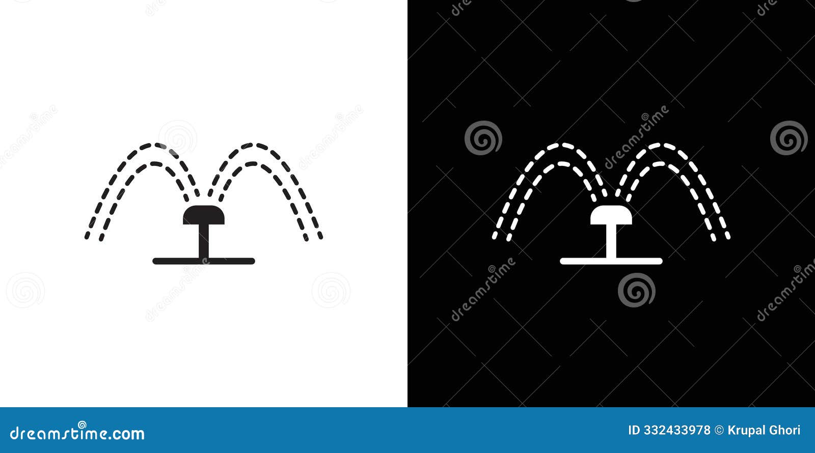 Automatic Irrigation Sprinklers Logo Sign Vector Outline ... Automatic Irrigation Sprinklers Logo Sign Vector Outline ...