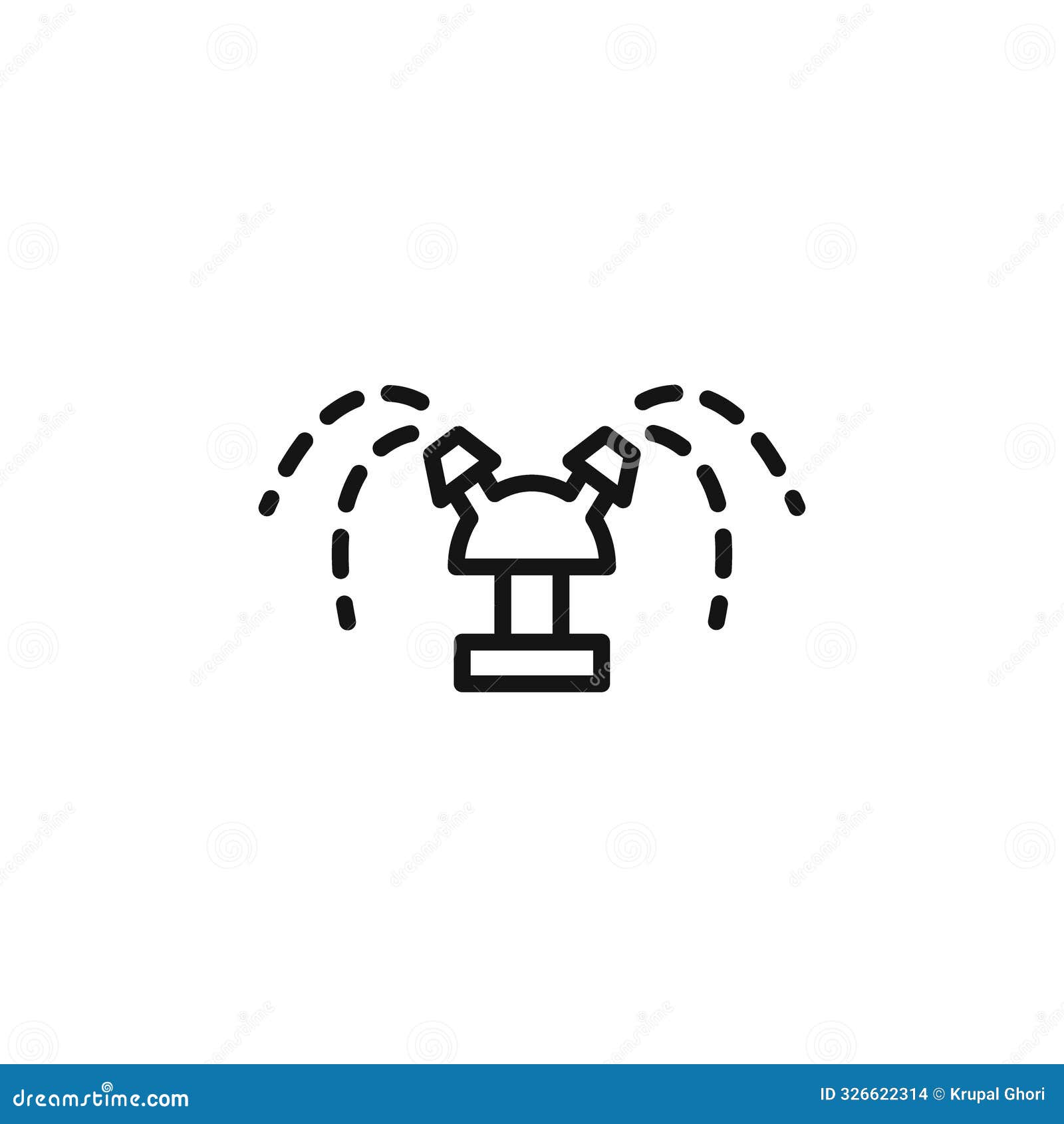 Automatic Irrigation Sprinklers Icon Outline Collection in Black Stock ... Automatic Irrigation Sprinklers Icon Outline Collection in Black Stock ...