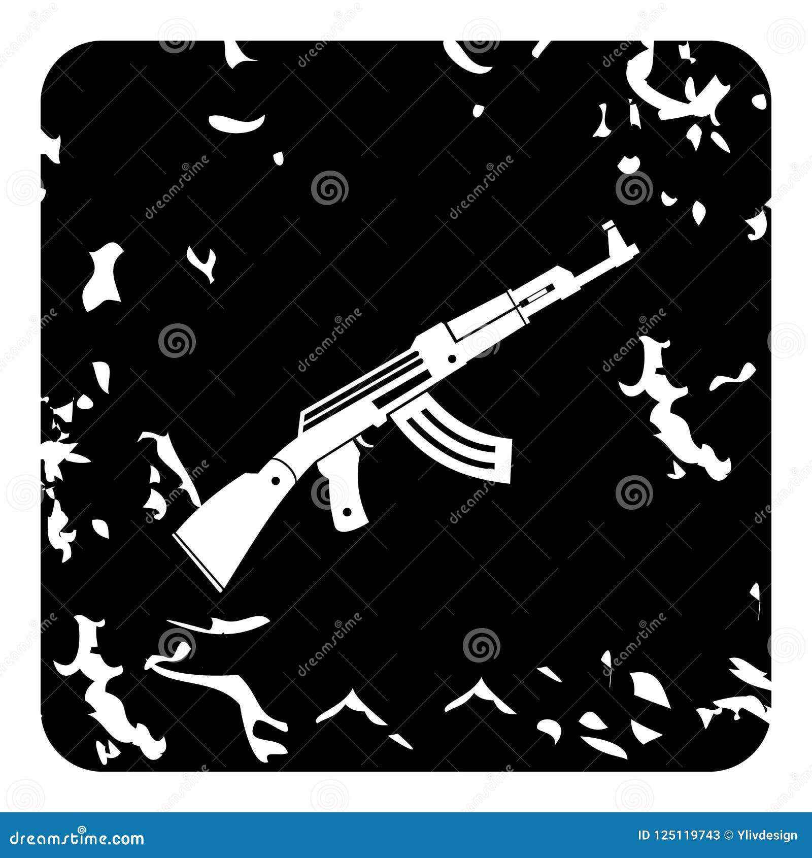 Kalashnikov Icon. Trendy Kalashnikov Logo Concept On White Background ...