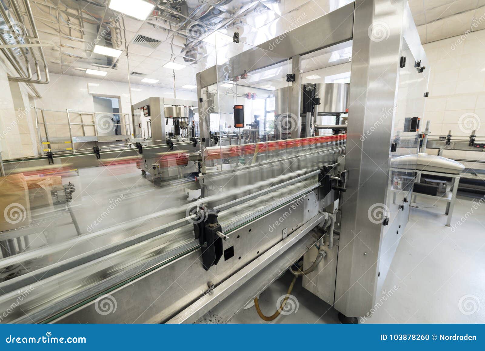 Automatic Labeling Machine during Operation. Stock Photo - Image of ...