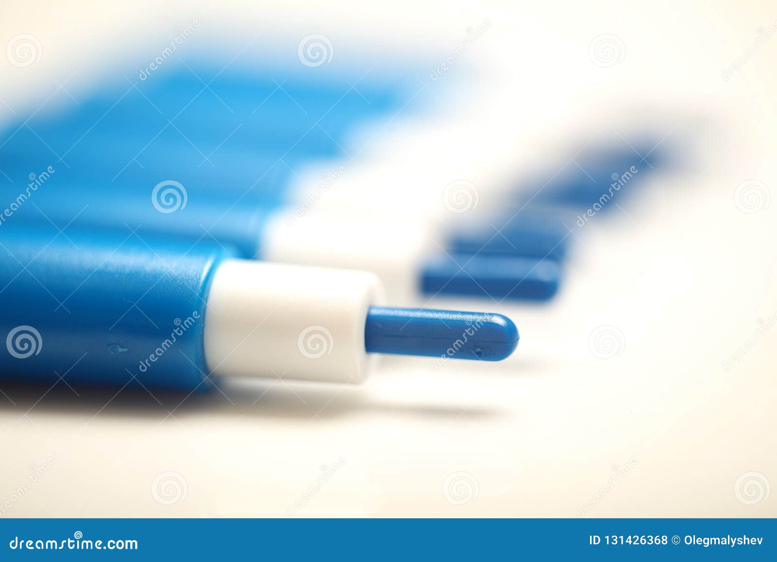 Automatic Lancet for Blood Sampling Analysis Equipment. Stock Photo ...