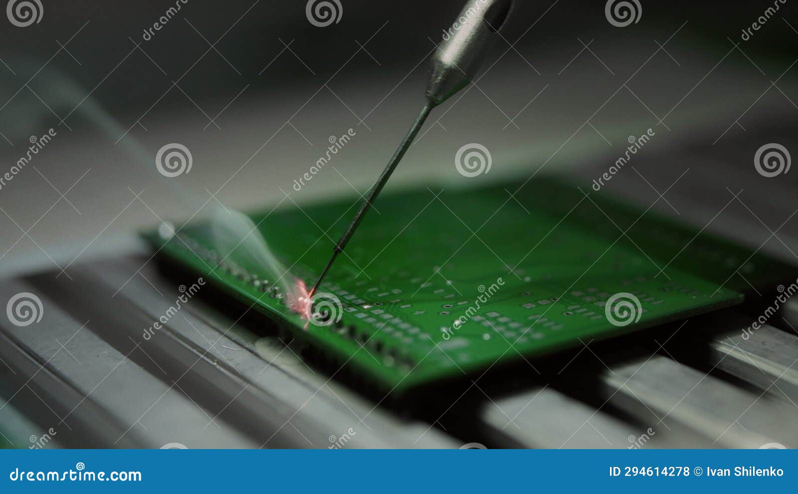 Automatic Laser Soldering Iron. Solders Electronic Elements for the ...