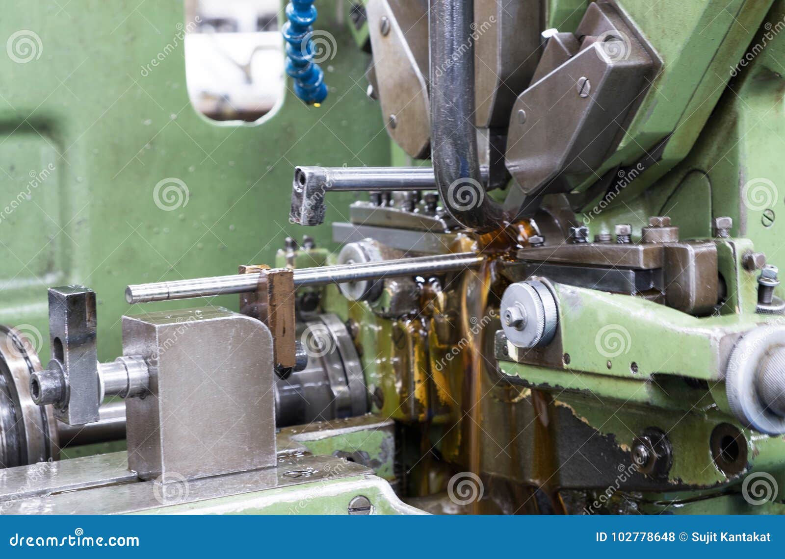 Automatic lathe machine stock photo. Image of bore, factory - 102778648