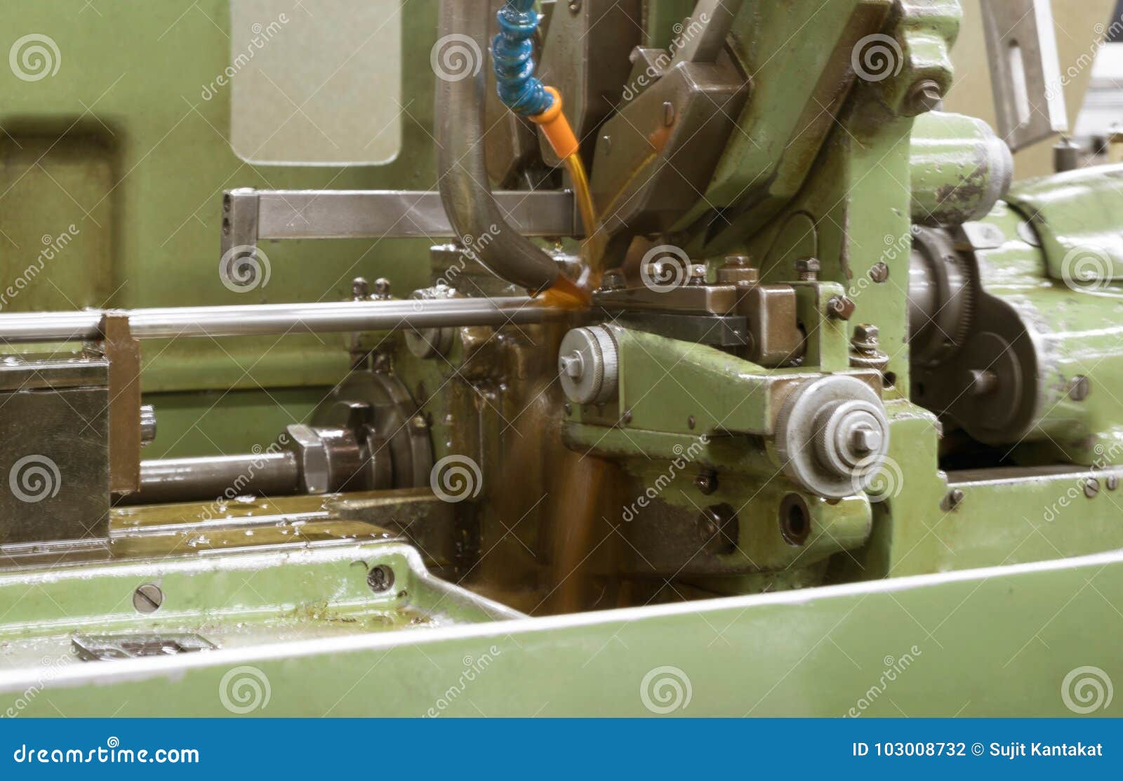 Automatic lathe machine stock photo. Image of metalwork - 103008732