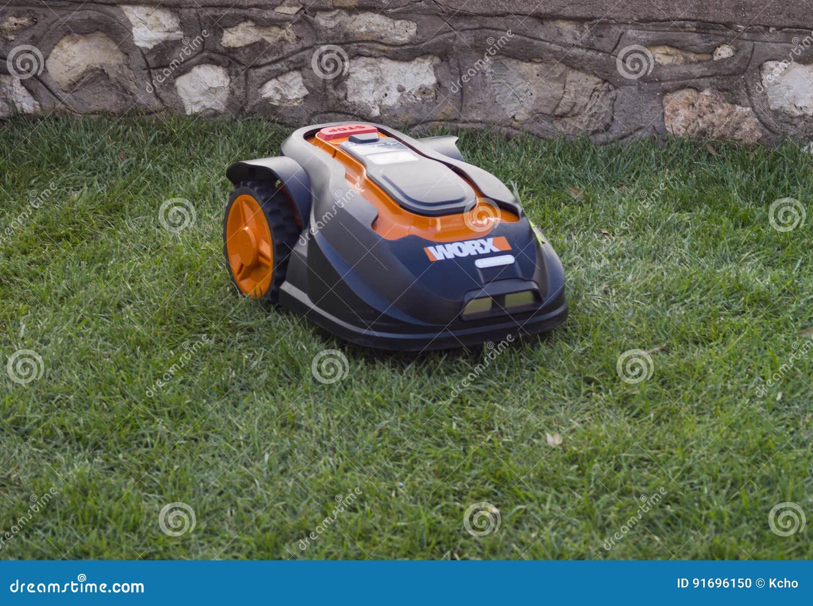 Automatic lawnmower editorial image. Image of automatic - 91696150
