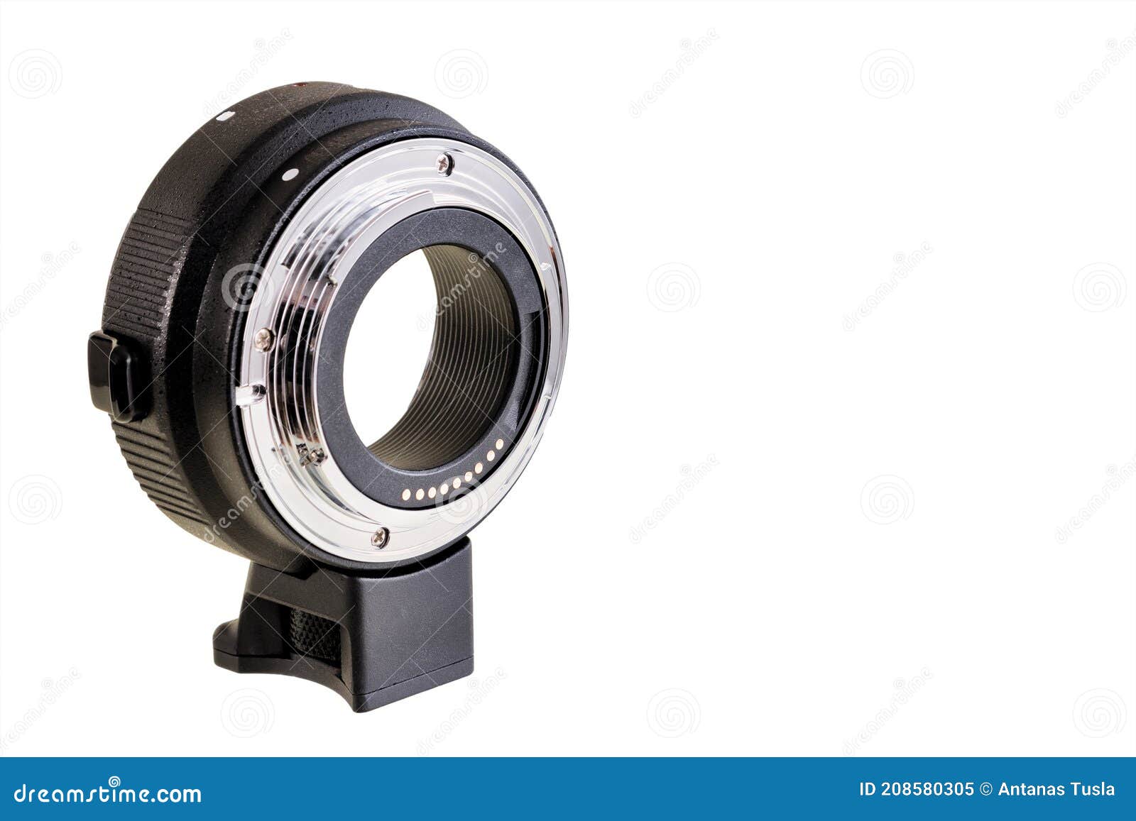 Automatic Lens Mount Adapter for EF - EFM Connectors Stock Image ...