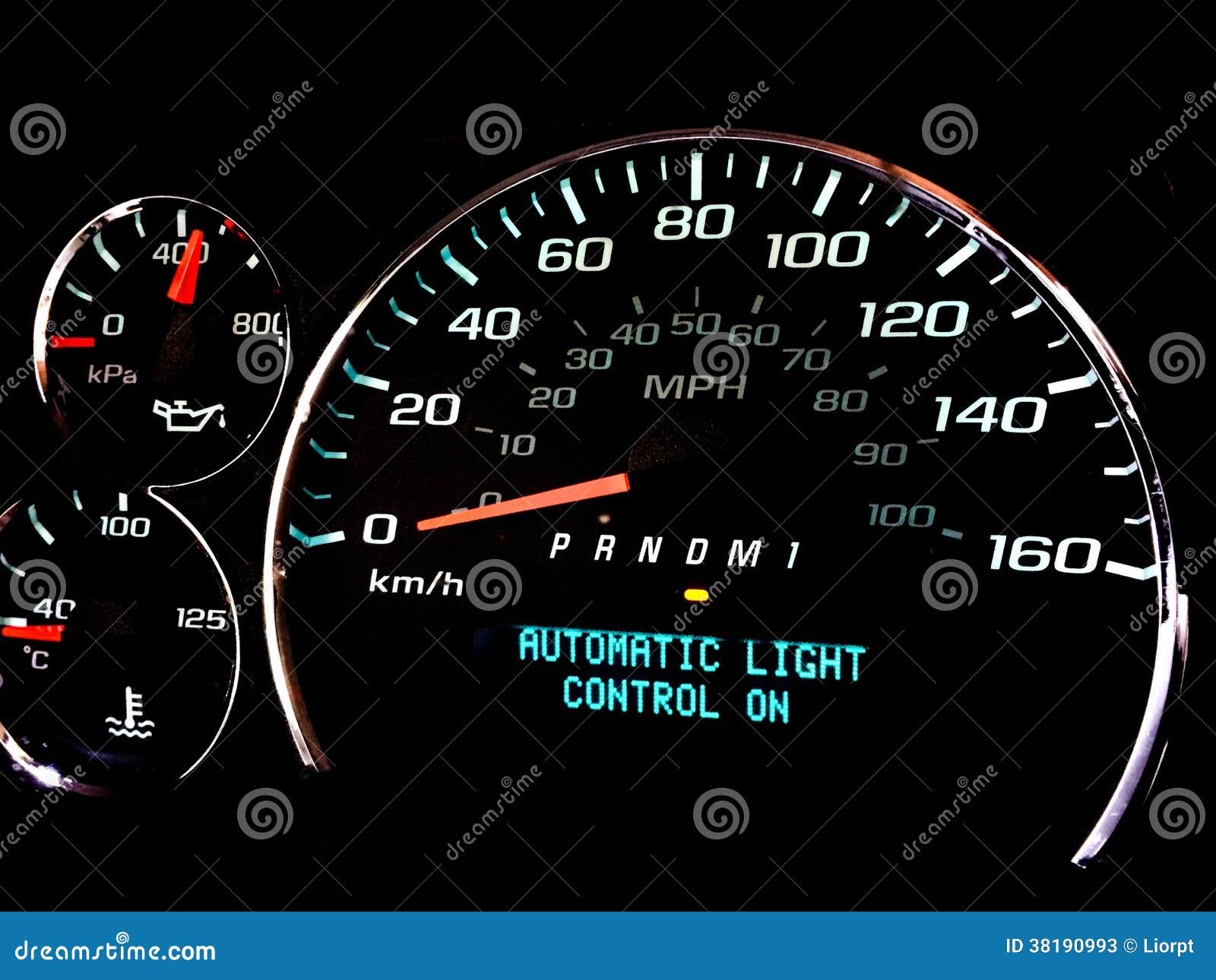 Automatic Light Control on Warning Light Stock Image - Image of vehicle ...