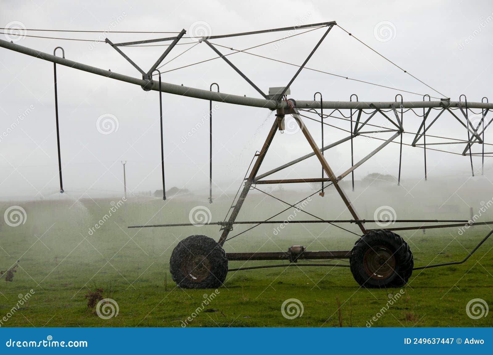 Automatic Linear Irrigation System Stock Image - Image of equipment ...