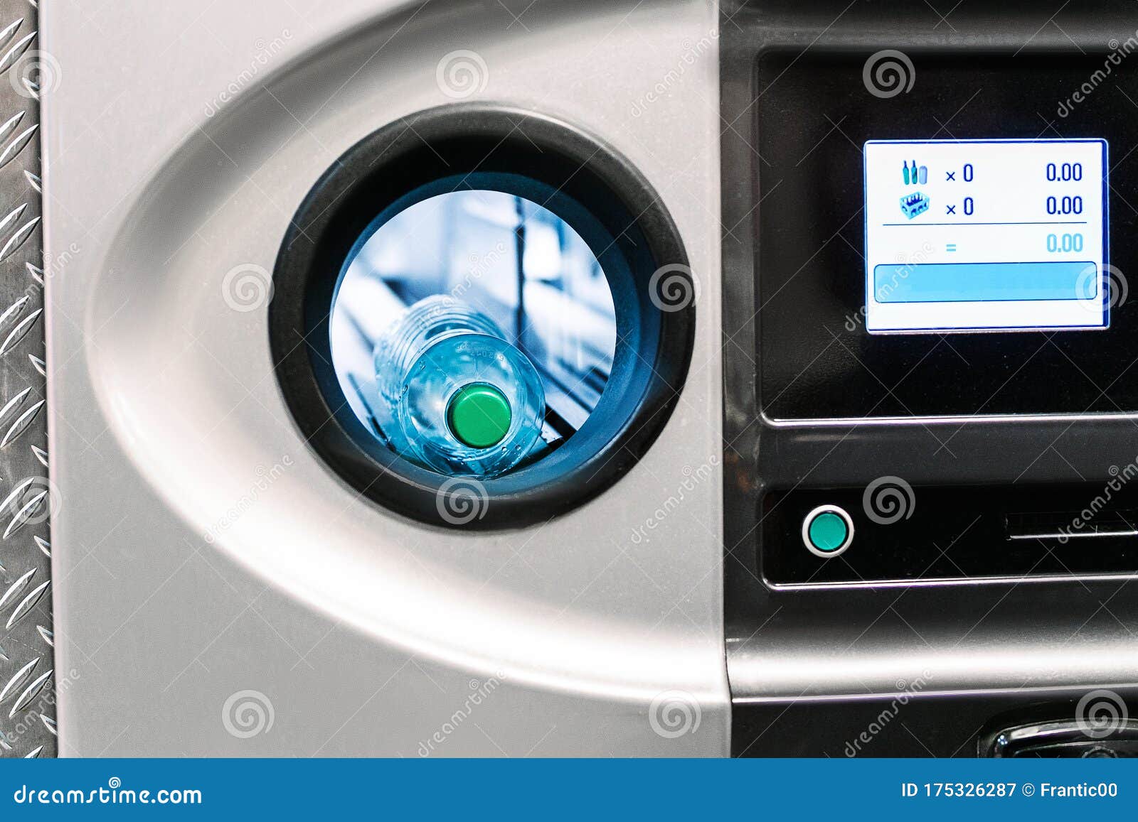 Machine for Collection and Recycling of Plastic and Glass Bottles Stock ...